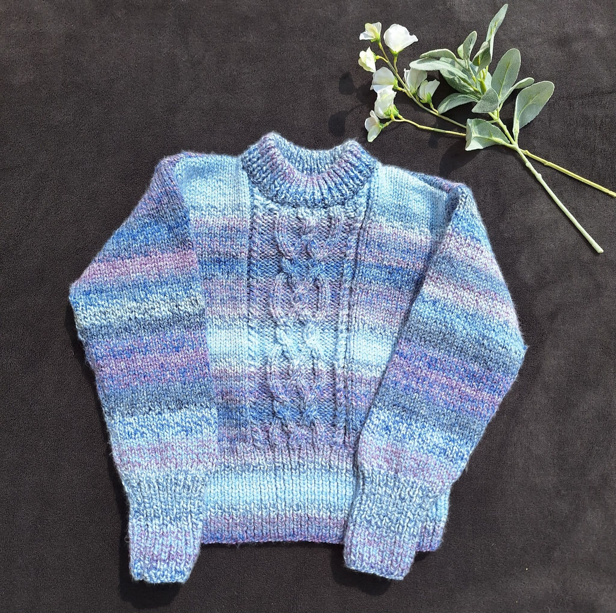 Ladies Cable Panel Sweater Knitting Pattern | Family Business ...