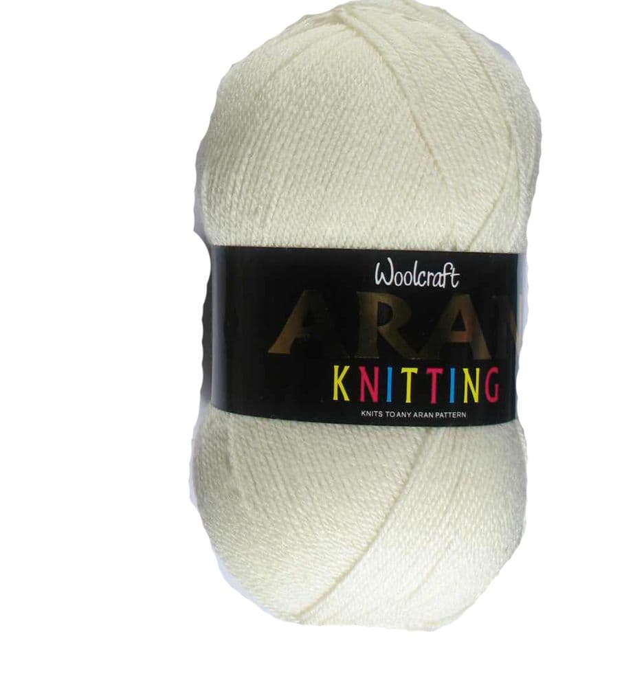Woolcraft Aran 400gm 7131 Cream