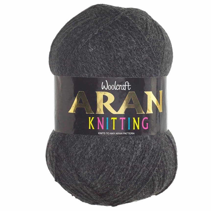 Woolcraft Aran 400gm 820 Charcoal