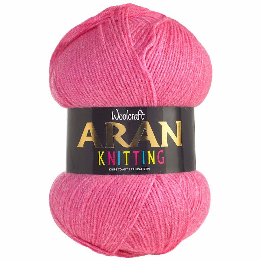 Woolcraft Aran 400gm 823 Pink Marl