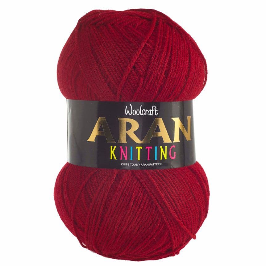 Woolcraft Aran 400gm 893 Cardinal