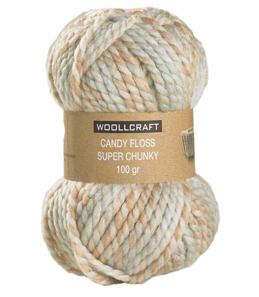Woolcraft Candyfloss Super Chunky 100g 233 Golden Twist