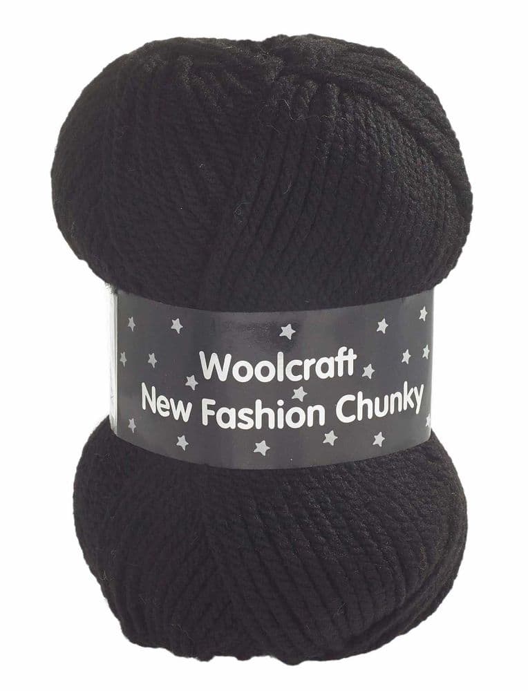 Woolcraft New Fashion Chunky 107 Black 100g