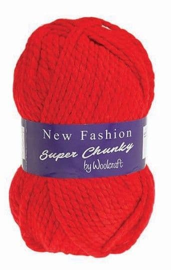 Woolcraft New Fashion Super Chunky 204 Signal Red