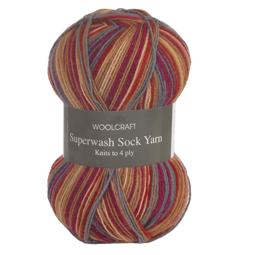 Woolcraft Superwash Sock Wool 4 Ply 471 Montreaux 100g