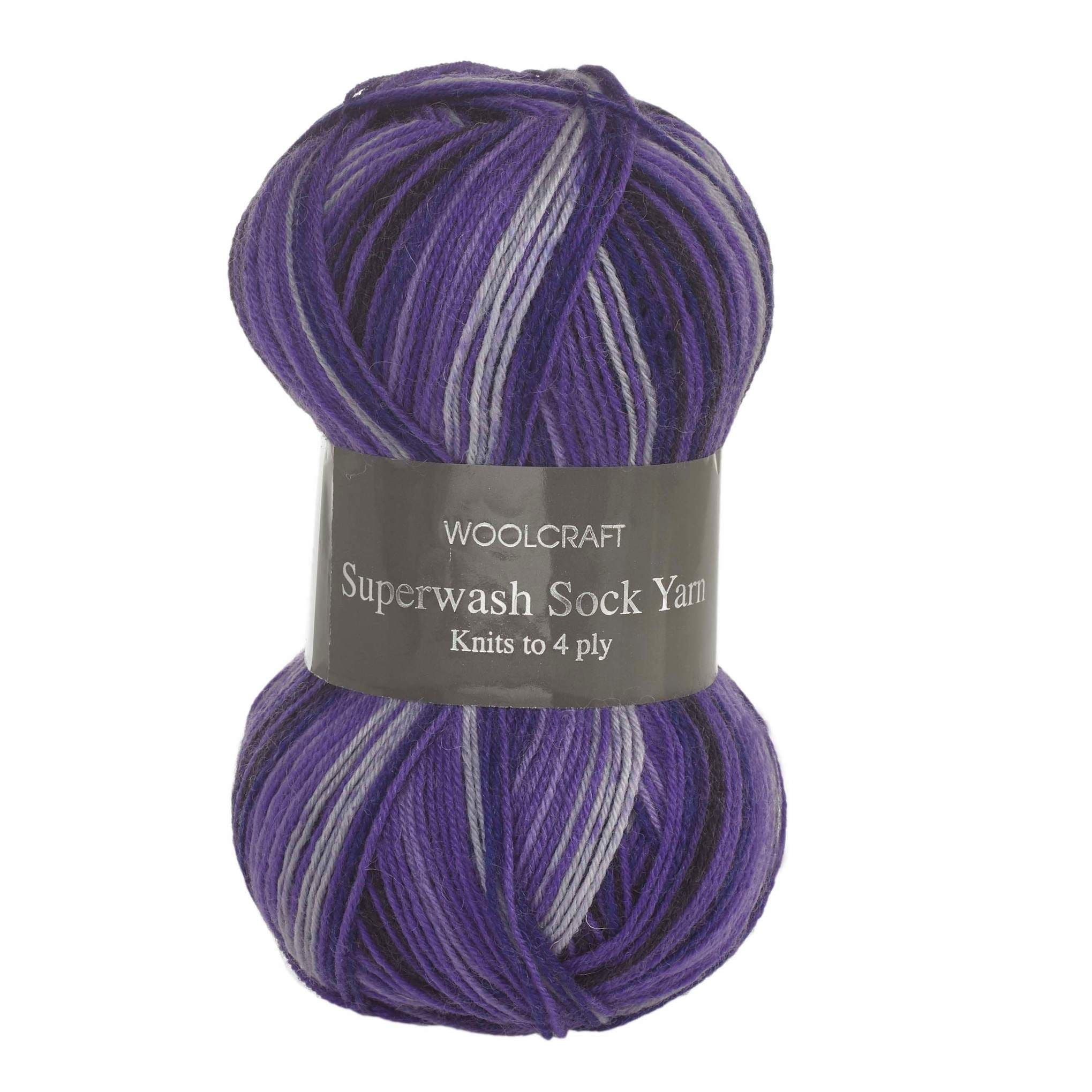 Woolcraft Superwash Sock Wool 4 Ply 986 Burlington 100g