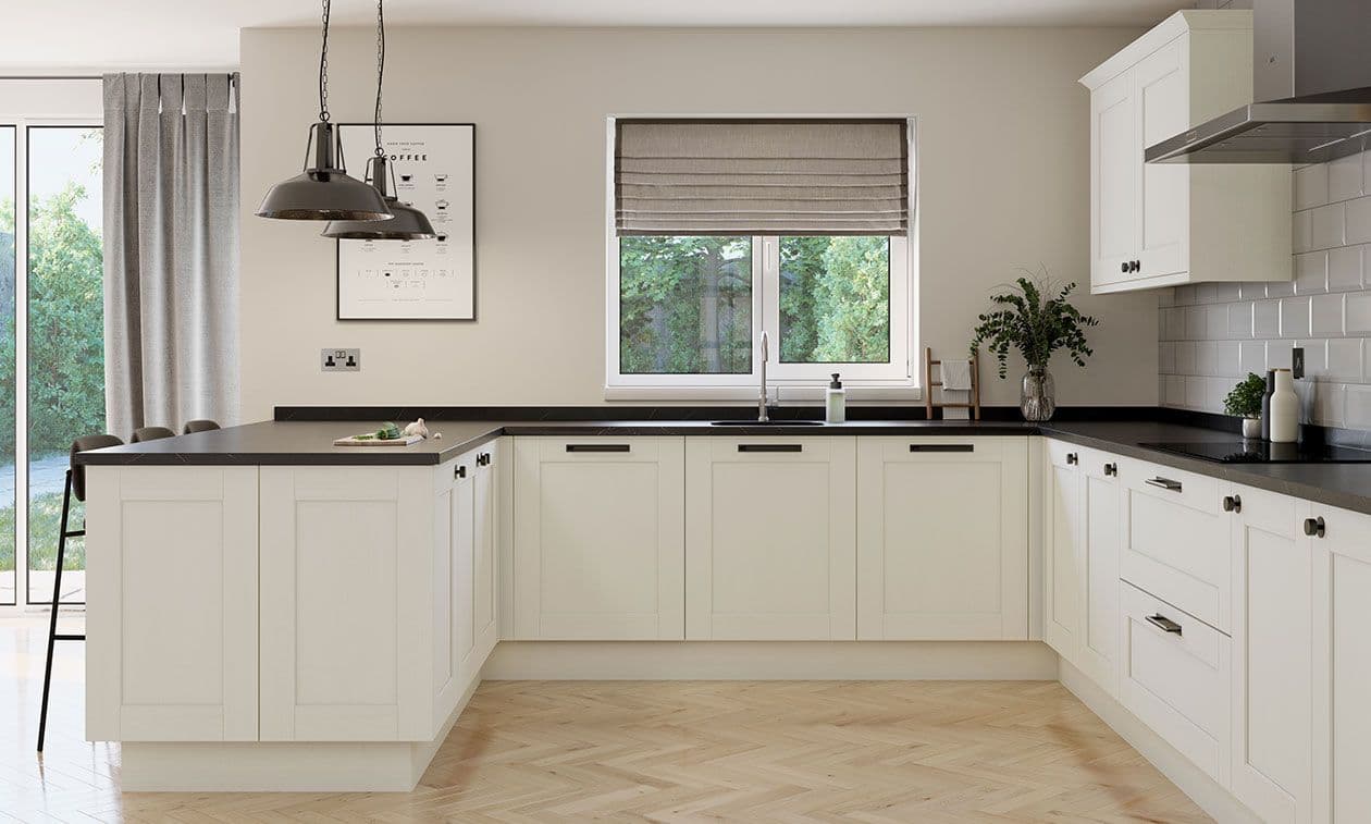 Belsay Porcelain 400mm Open Wall Shelf Unit 900mm High