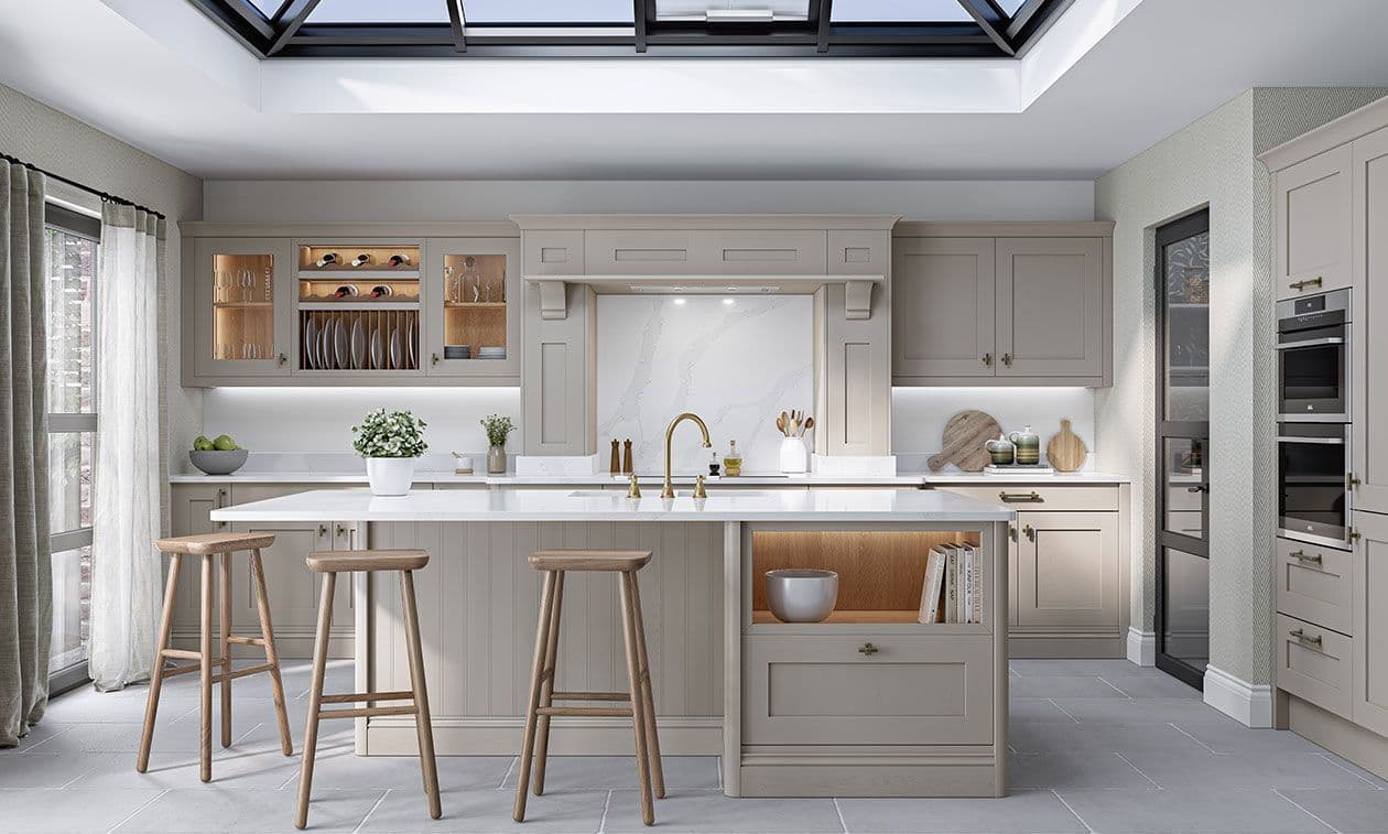 Mornington Shaker Stone 1000mm Wall Bridging Unit - 290mm High