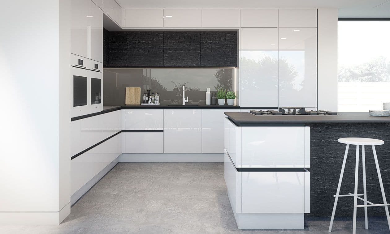 High Gloss Handleless Kitchen Units | Cabinets Matttroy