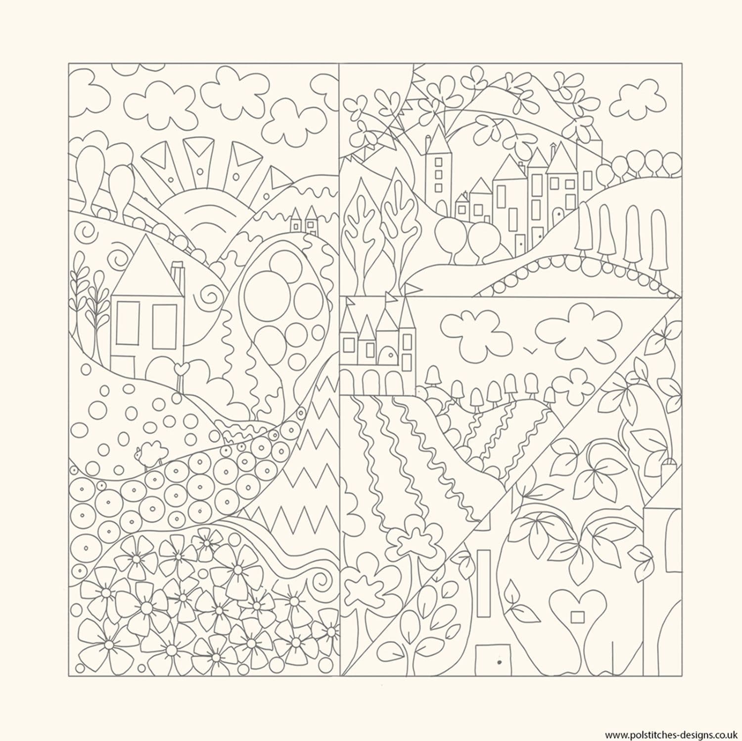 Butterfly Stitchery Panel