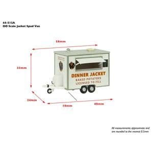 44-512A Bachmann OO Gauge Jacket Spud Van