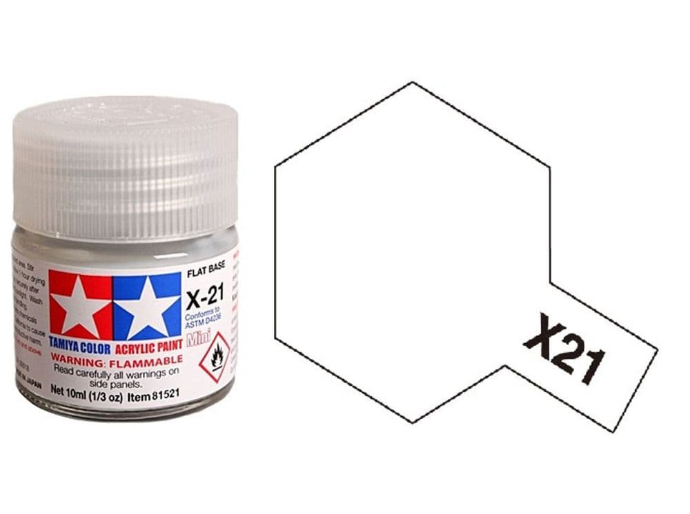 Tamiya X-21 Flat Base 10ml