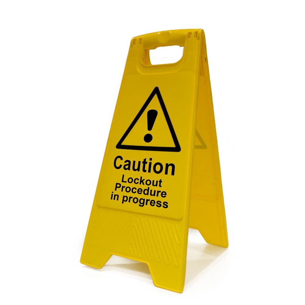 Lockout Procedure in Process A Frame Safety Sign | Free Delivery