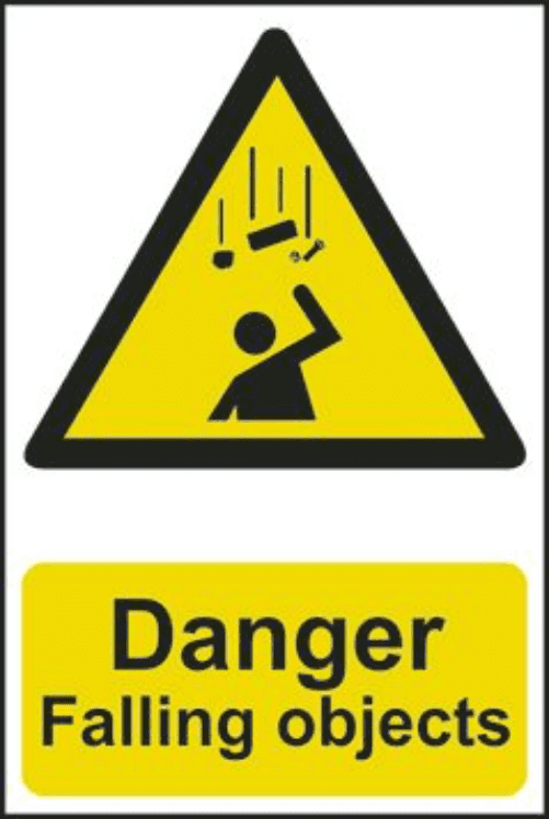 Danger Falling Objects Sign | Hazard Warning Signs | Free Delivery