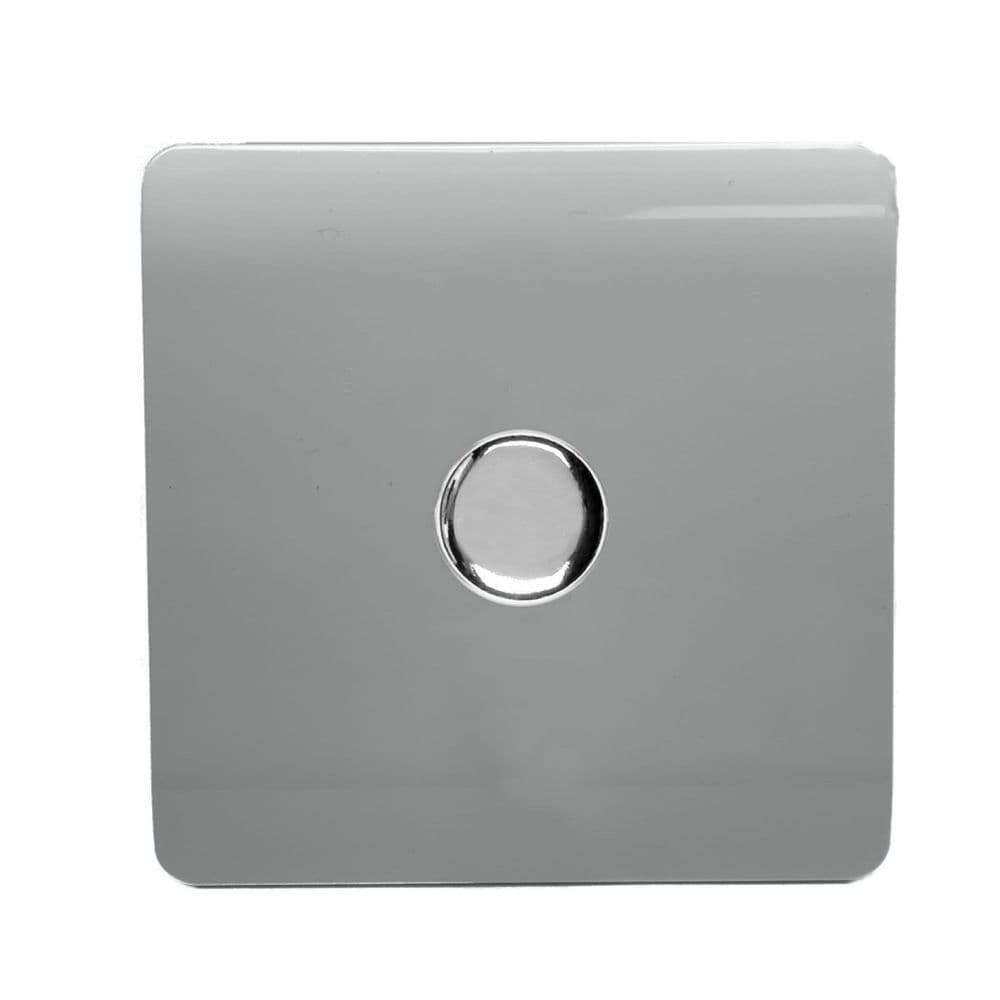 Trendi 1 Gang 1 or 2 way 150w Rotary LED Dimmer Modern Designer Light ...