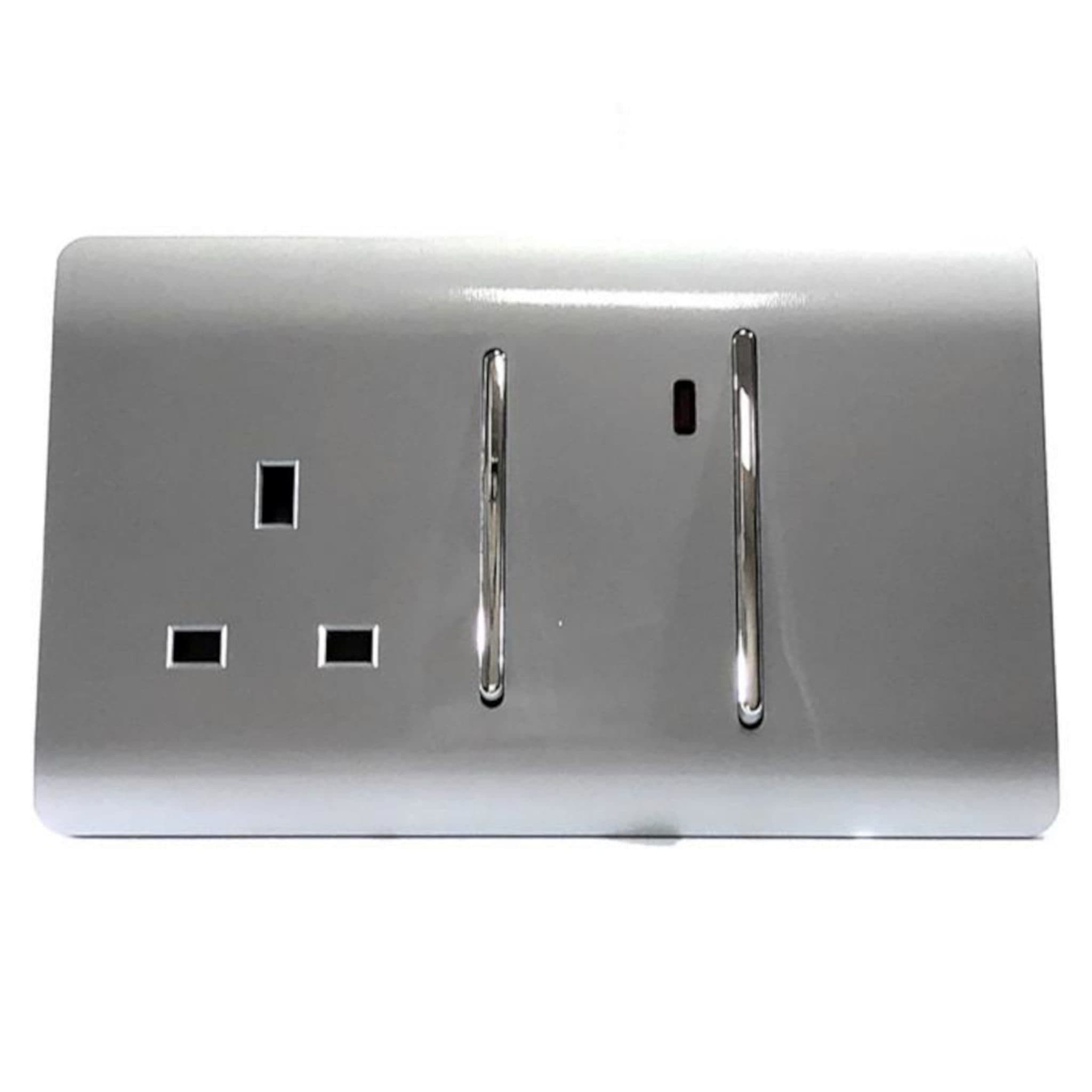 Trendi 45 Amp Modern Designer Cooker Switch & 13 Amp Plug Socket with ...