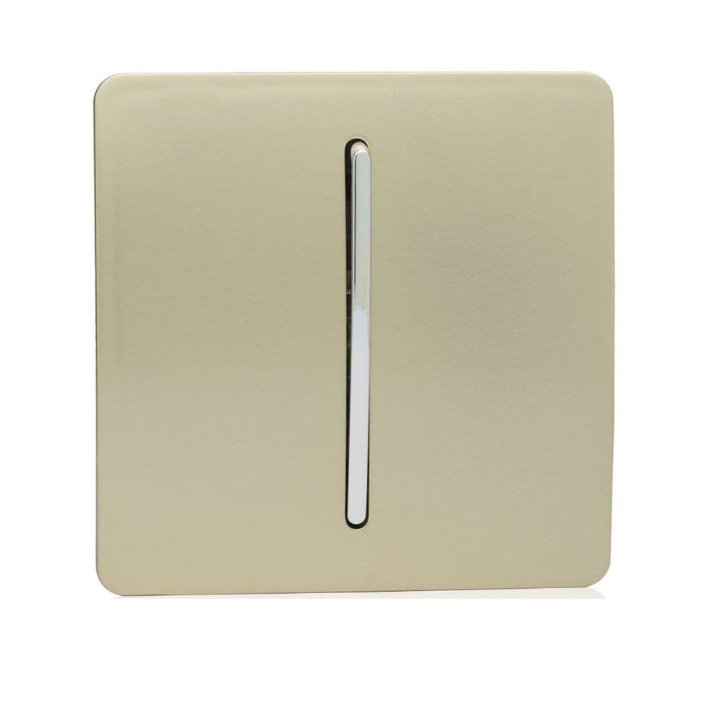 Trendi Switch 1 Gang 1 or 2 way Rocker Modern Designer Light Switch in ...