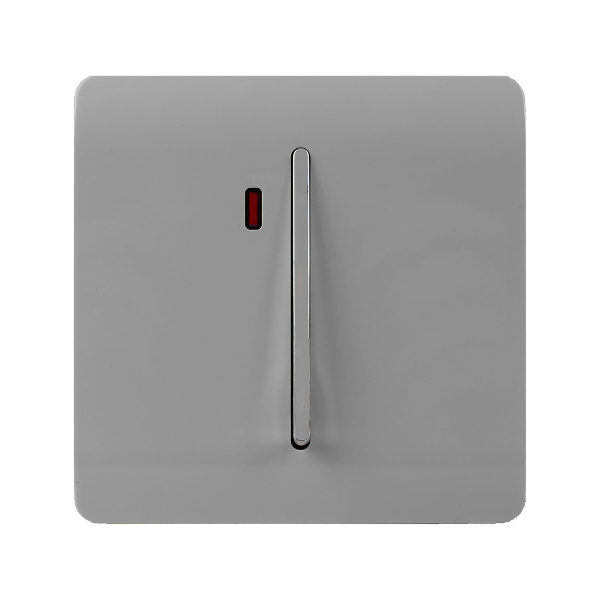 Trendi Switch 1 Gang 45 Amp Modern Designer Cooker Switch with Neon in ...