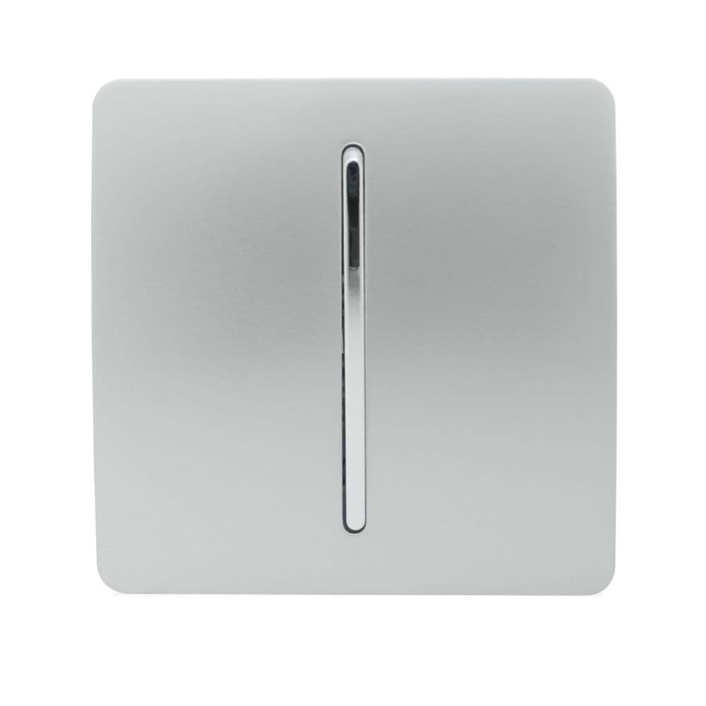 Trendi Switch 10A Extractor Fan Isolator Switch in Platinum Silver