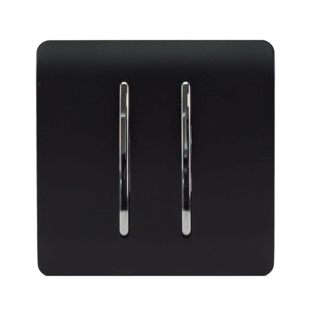 Trendi Switch 2 Gang Intermediate Rocker Modern Designer Light Switch ...