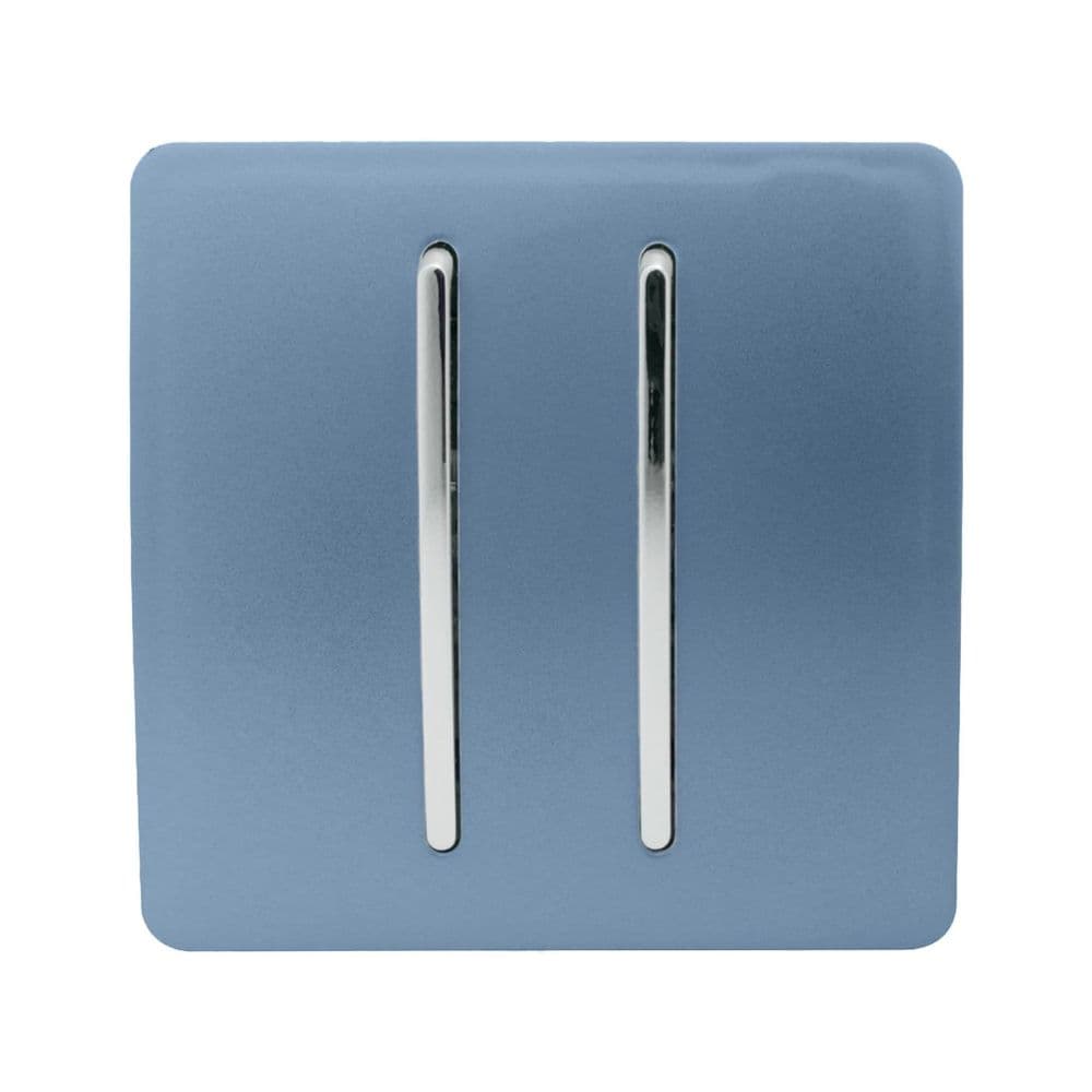 Trendi Switch 2 Gang Intermediate Rocker Modern Designer Light Switch ...