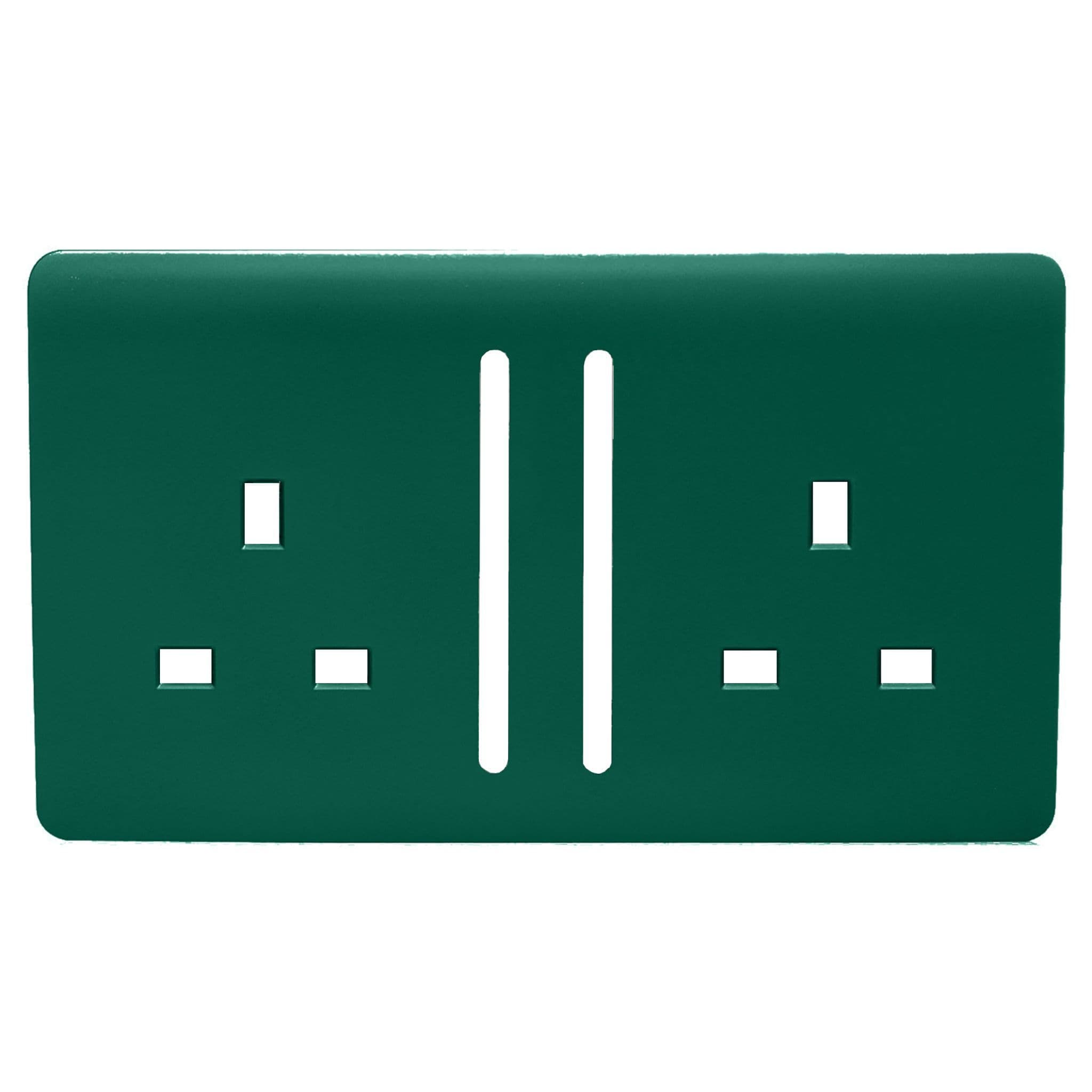 Trendi Switch 2 Gang Long Switched Spare Faceplate For Modern Designer ...