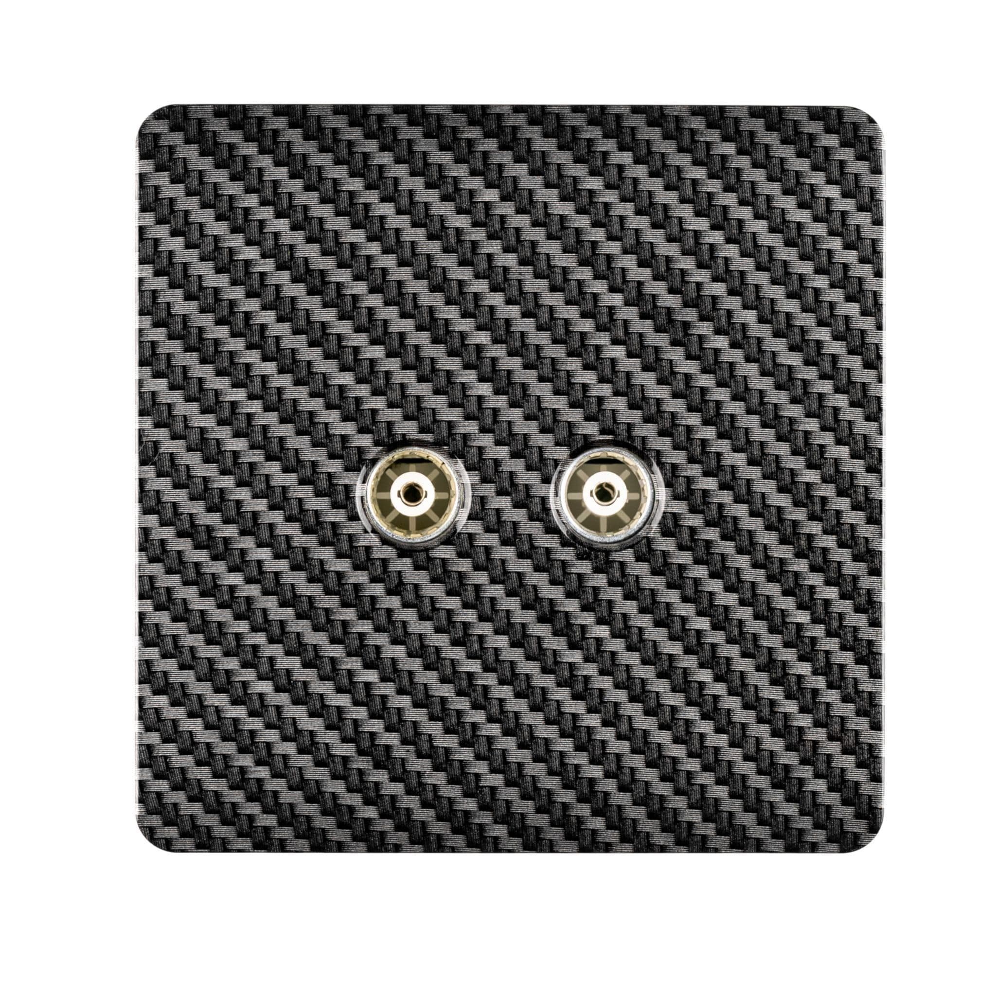 Trendi Switch 2 Gang Spare Faceplate For Co-Axial Modern Designer ...