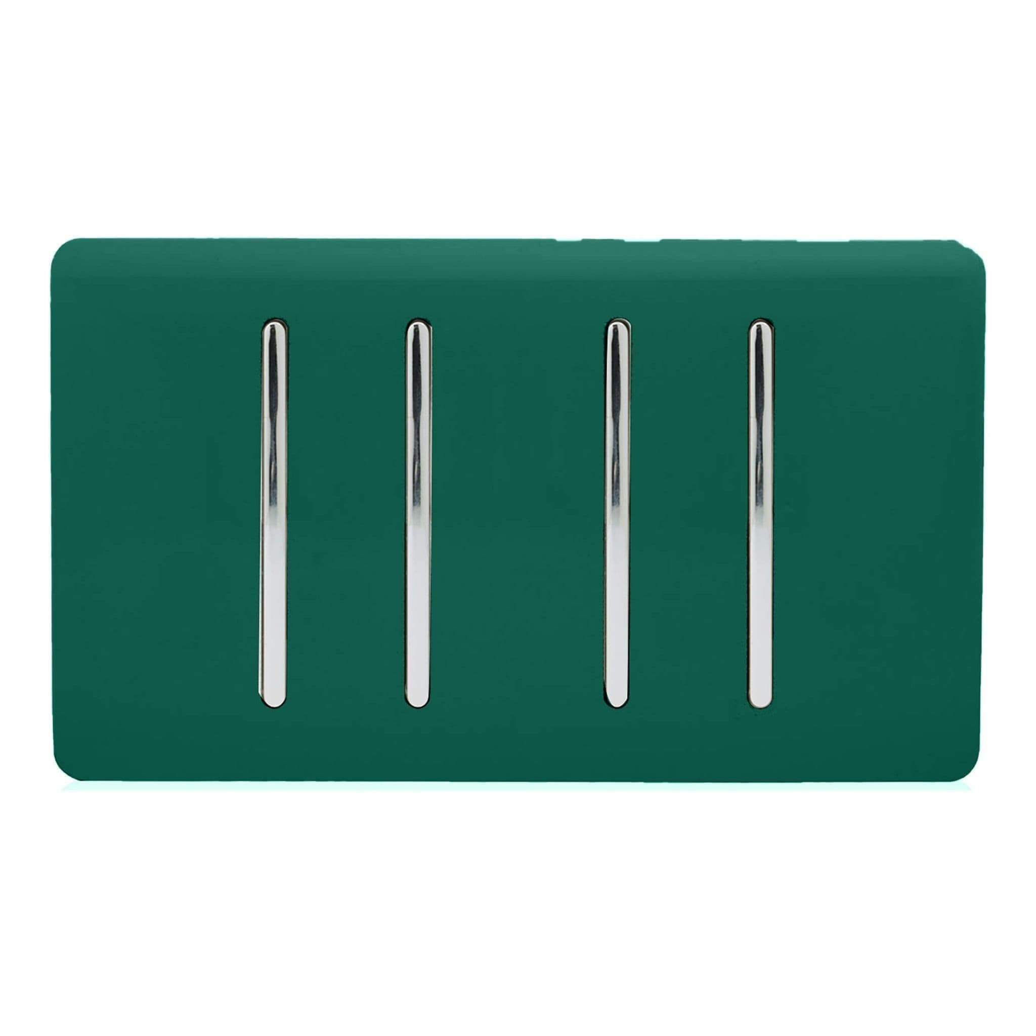 Trendi Switch 4 Gang Spare Twin Faceplate for Modern Designer Light ...