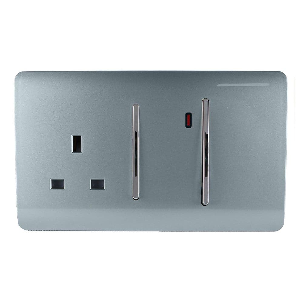 Trendi Switch Spare Faceplate For Cooker Switch & Plug Socket with Neon ...