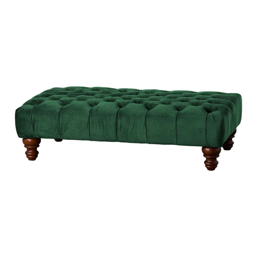 emeral green Velvet Deep Button Upholstered Ottoman Footstool MH19349 ...
