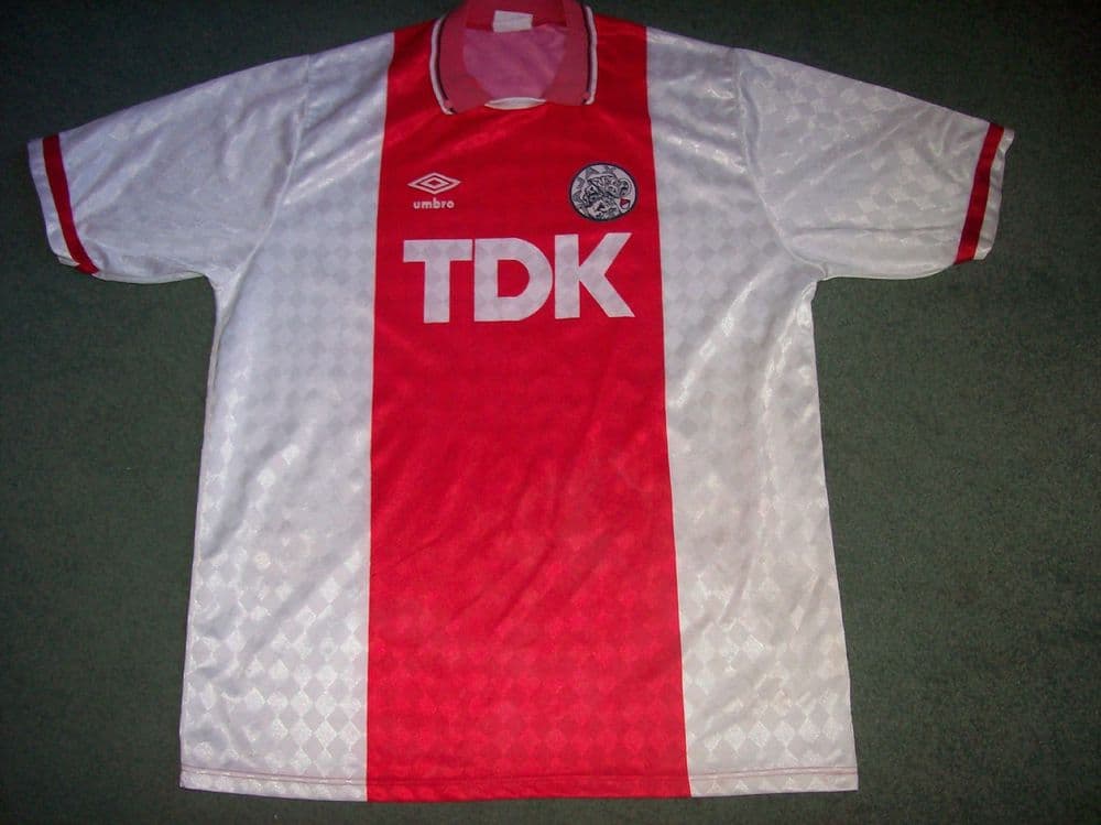 Classic Football Shirts 1989 1991 Ajax Amsterdam Vintage Retro Old ...