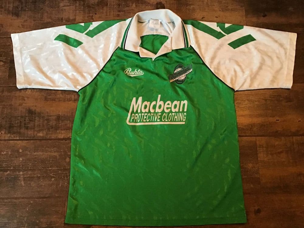 Global Classic Football Shirts | 1992 Hibs Vintage Old Soccer Jerseys