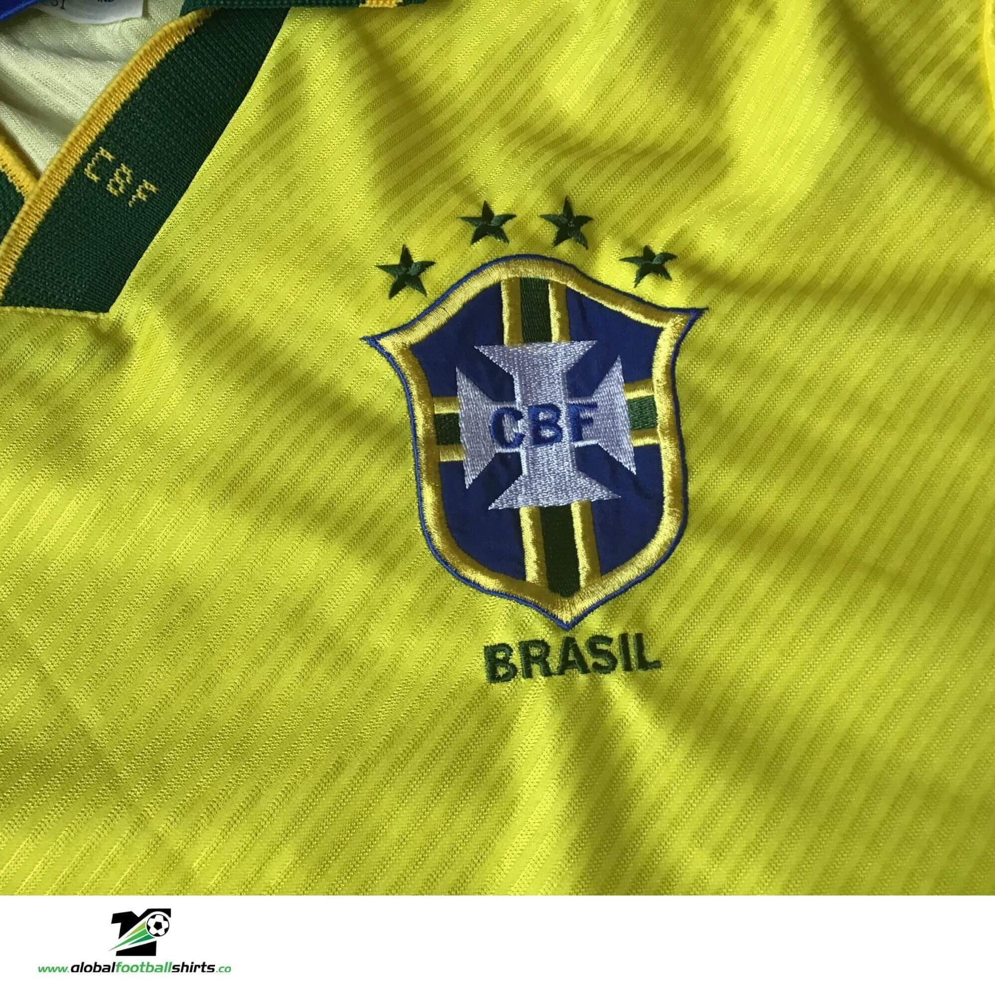 Global Classic Football Shirts | 1994 Brazil Vintage Old Retro Soccer ...