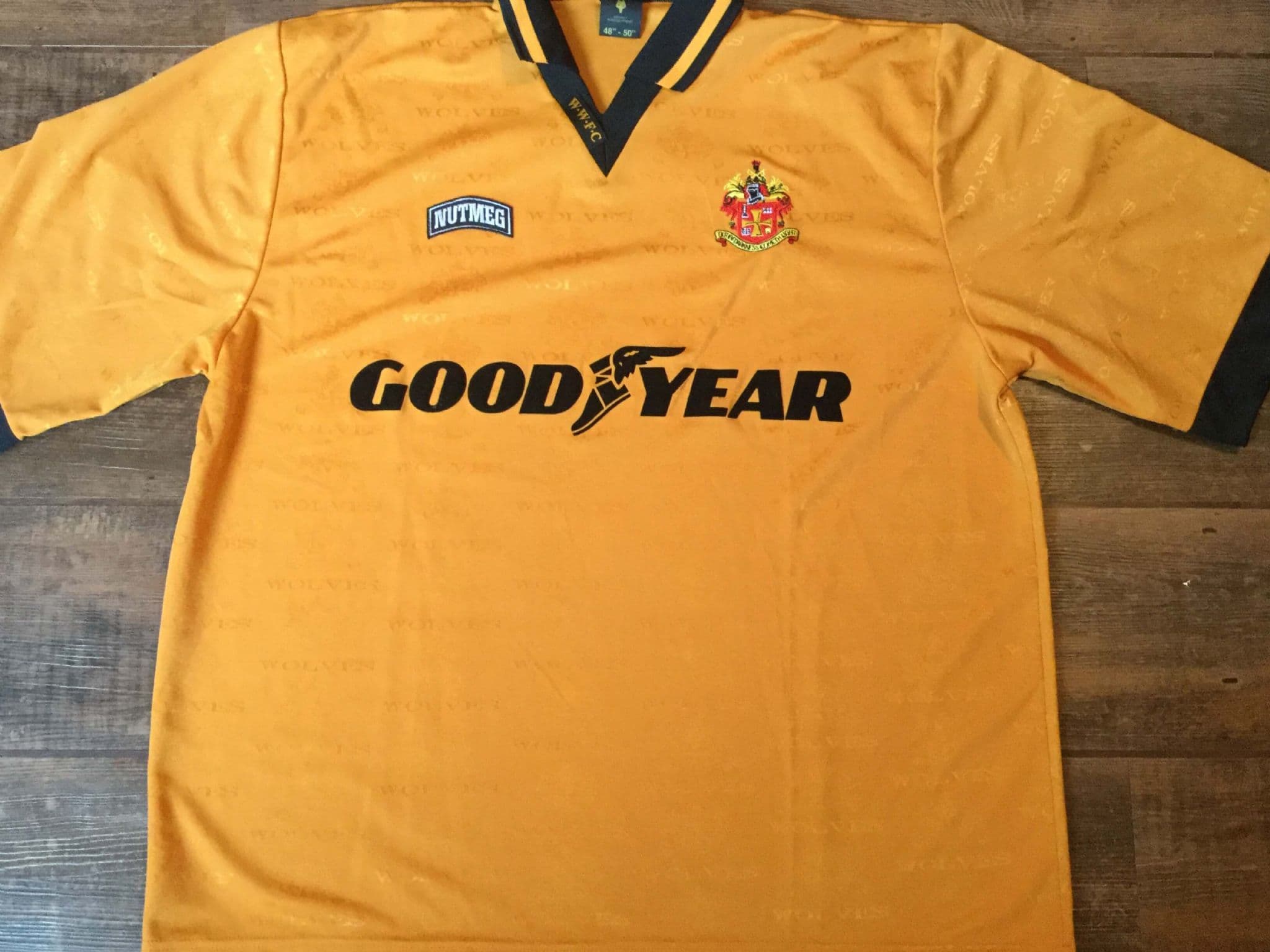 Global Classic Football Shirts | 1995 Wolves Vintage Retro Old Soccer ...