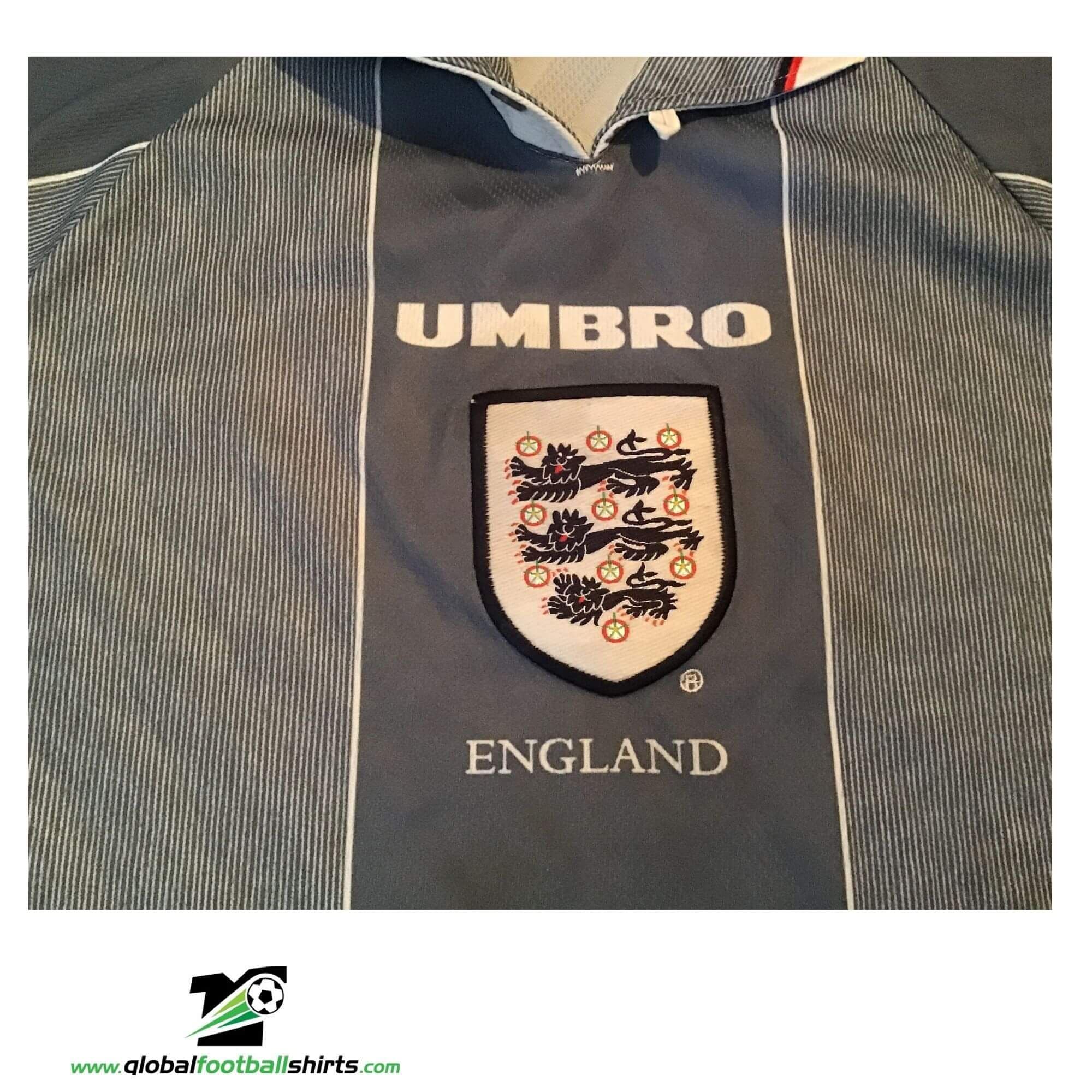 Classic Football Shirts | 1996 England Vintage Old Jerseys