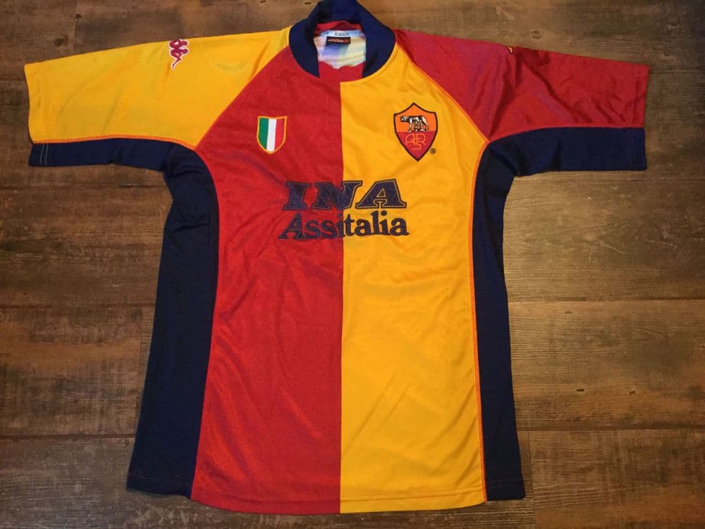 Global Classic Football Shirts | 2001 AS Roma Vintage Old Soccer Jerseys