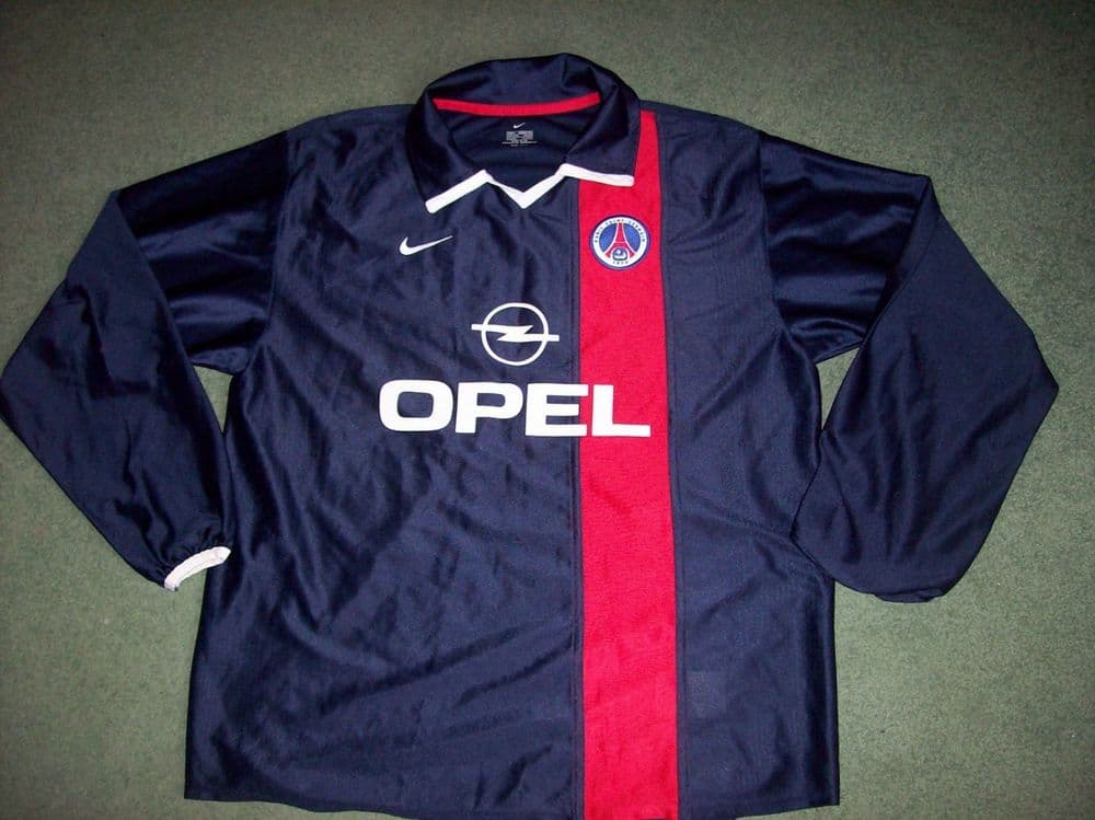 2001 2002 PSG Paris Saint Germain L/s Home Football Shirt Adults Large ...