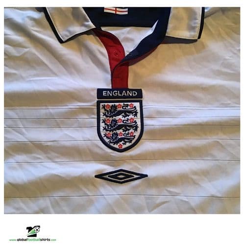 World Football Shirts | 2004 England Vintage Old Soccer Jerseys