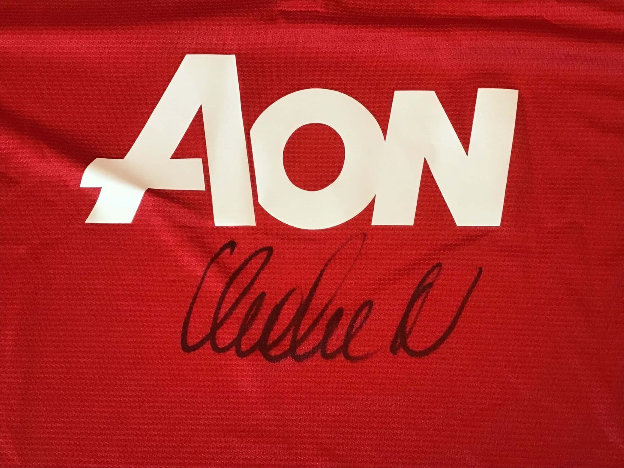 2012 2013 Manchester United Club COA Vidic Signed Football Shirt Man U