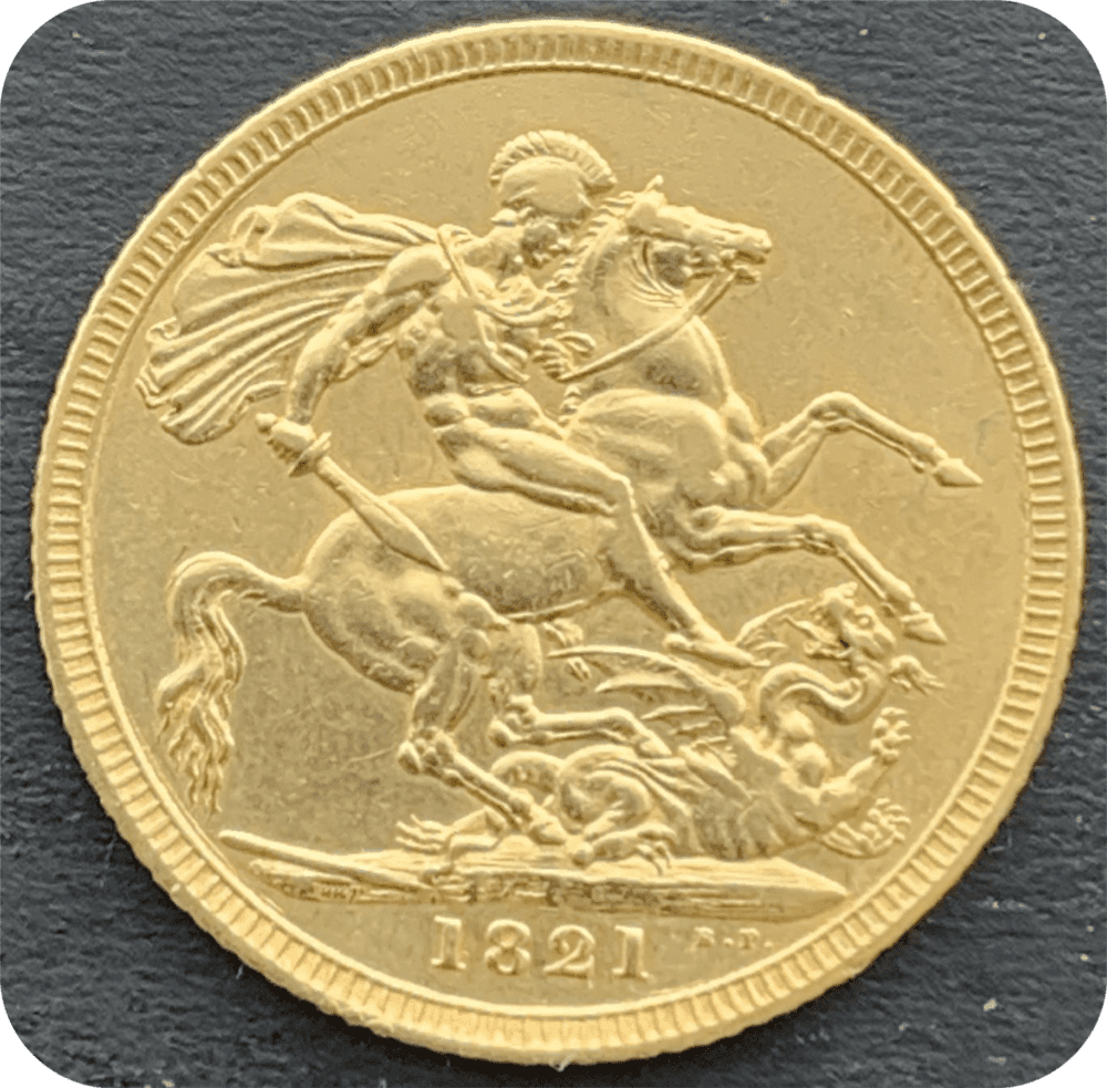 1821 George lV Sovereign Laureate Head