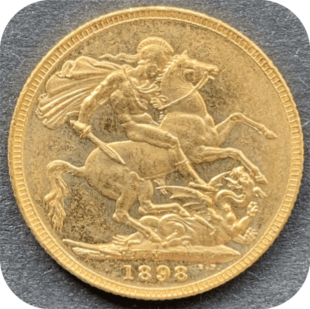1898 Gold Sovereign Melbourne Mint