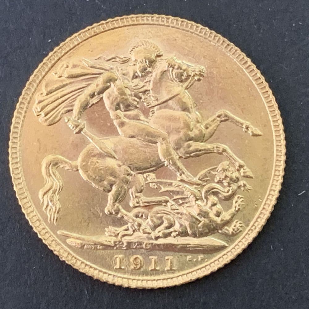 1911 Canada Gold Sovereign Ottawa Mint