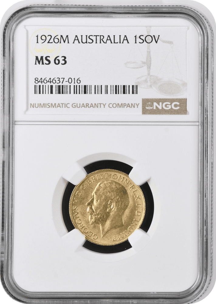 1926 Gold Sovereign Melbourne Rare