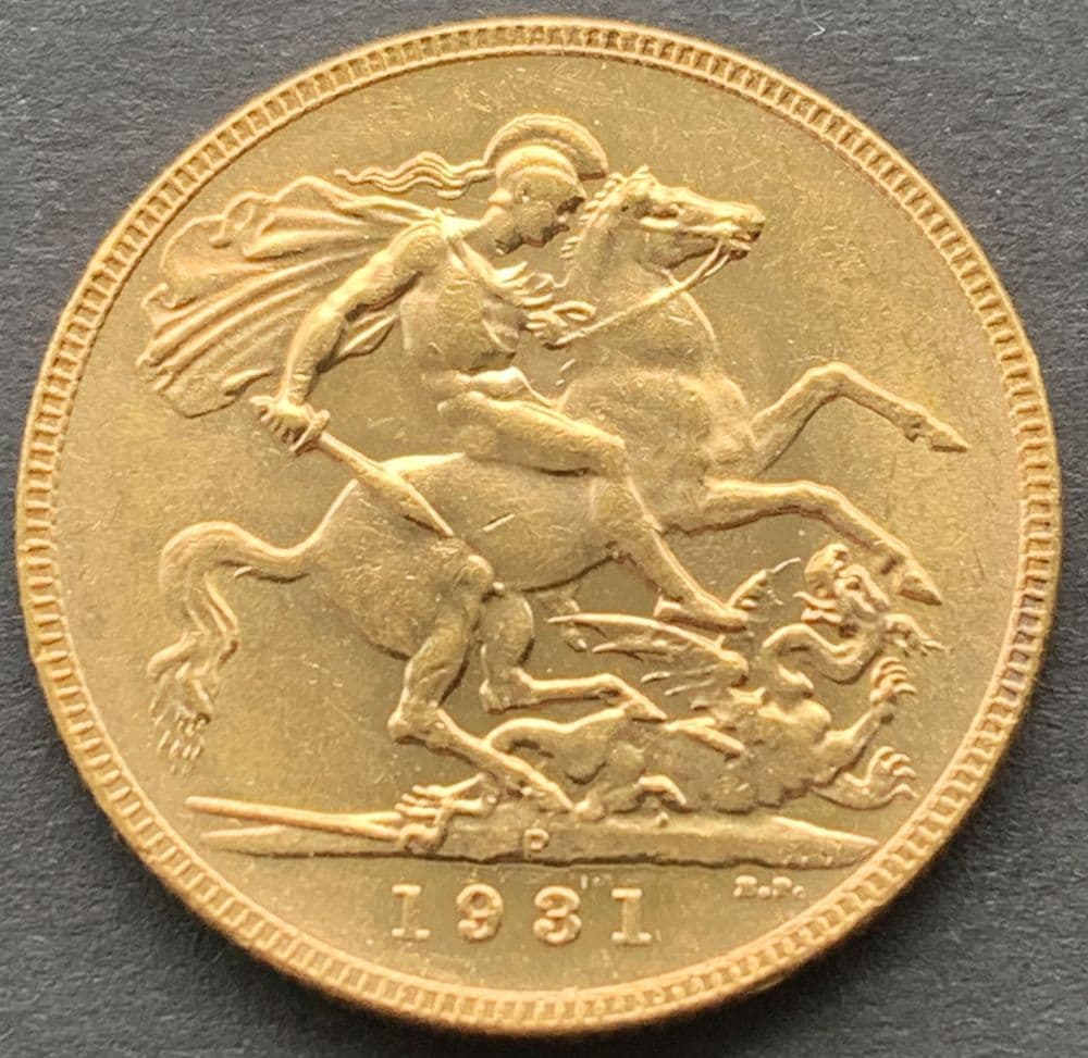 1931 Gold Sovereign Perth Mint Scarce