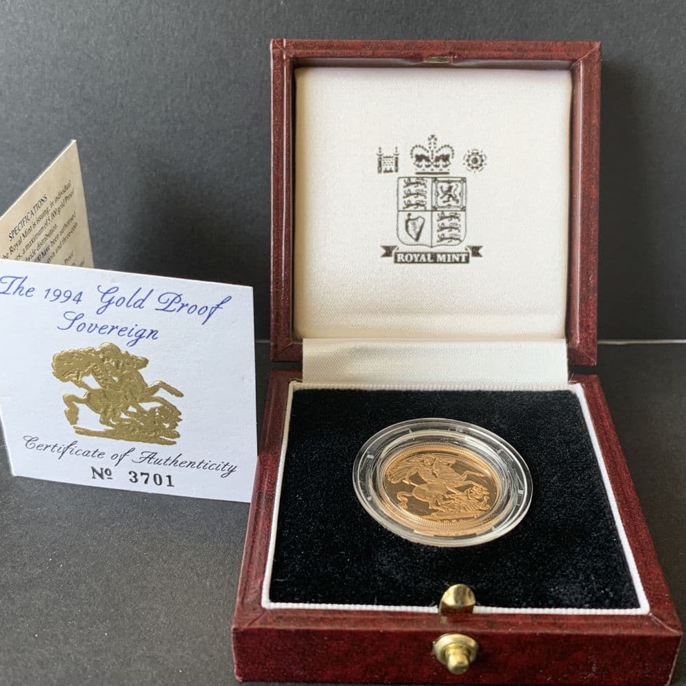 1994 Proof Full Gold Sovereign