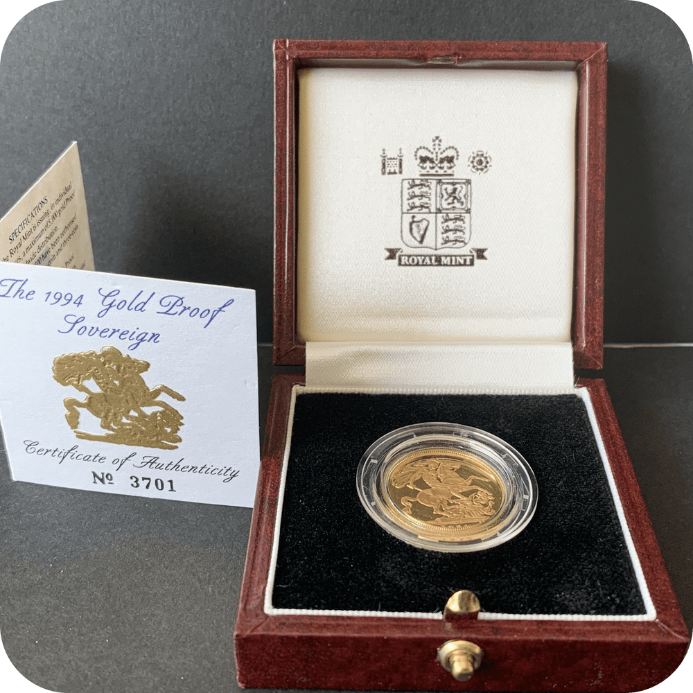 1994 Proof Full Gold Sovereign