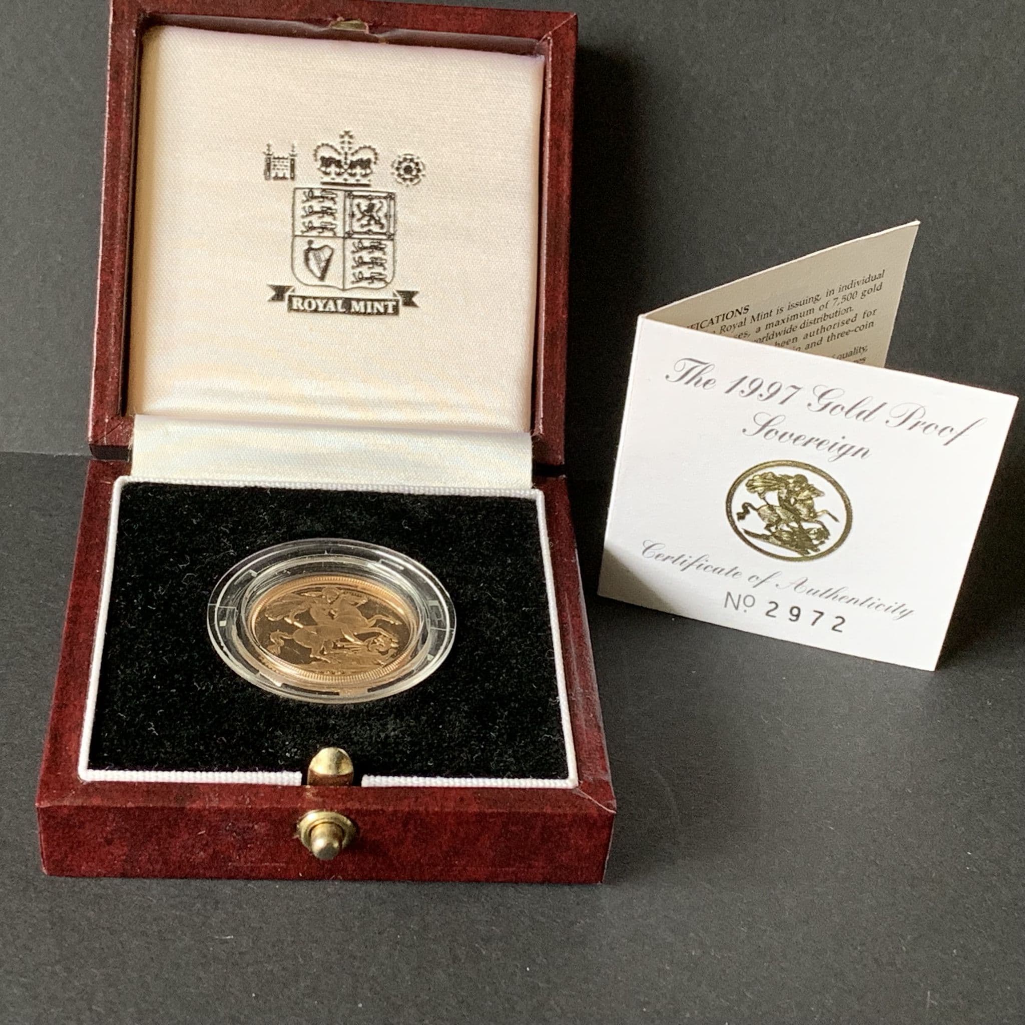 1997 Proof Full Gold Sovereign