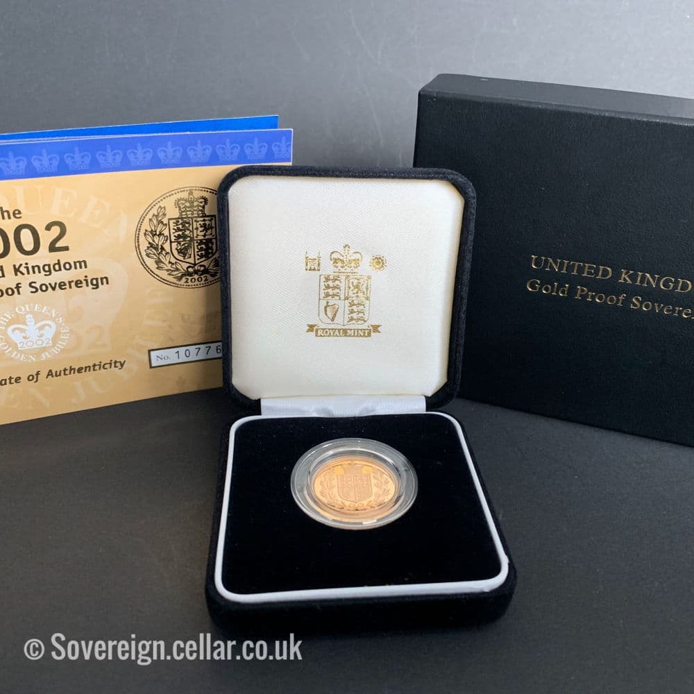2002 Royal Mint Proof Full Gold Sovereign