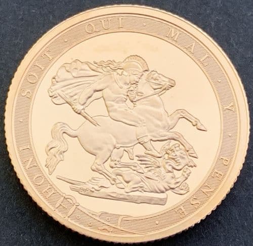 2017 Piedfort Proof Full Gold Sovereign Only 3400 Issued