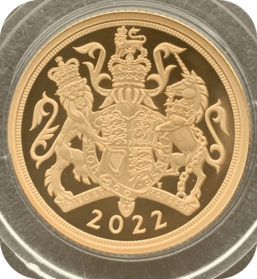 2022 Piedfort Platinum Jubilee Proof Full Gold Sovereign Only 3250 Issued